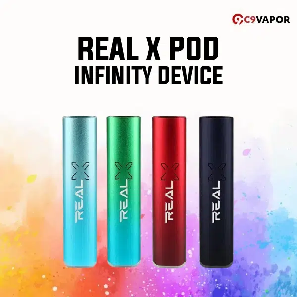 Real X Pod พอตเปลี่ยนหัวดีไซน์เท่ รองรับหัว Infinity ราคาถูก