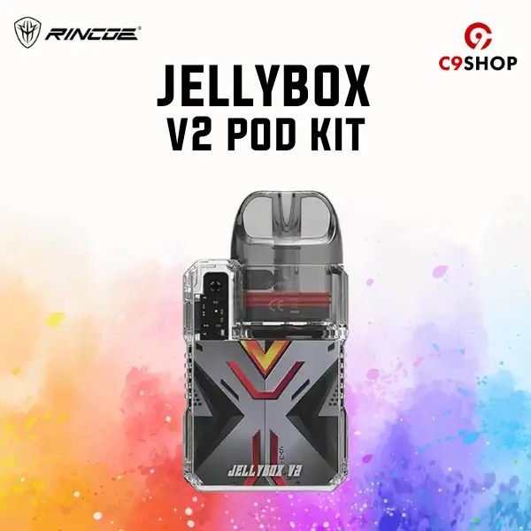 Rincoe Jellybox V2 พอตไฟฟ้าดีไซน์ลายล้ำ แบตอึด รีดกลิ่นชัด