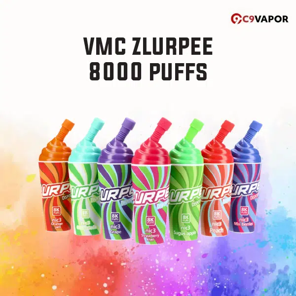 VMC 8000 Puff พอตใช้แล้วทิ้งดีไซน์แปลกใหม่ รสชาติโดนใจ
